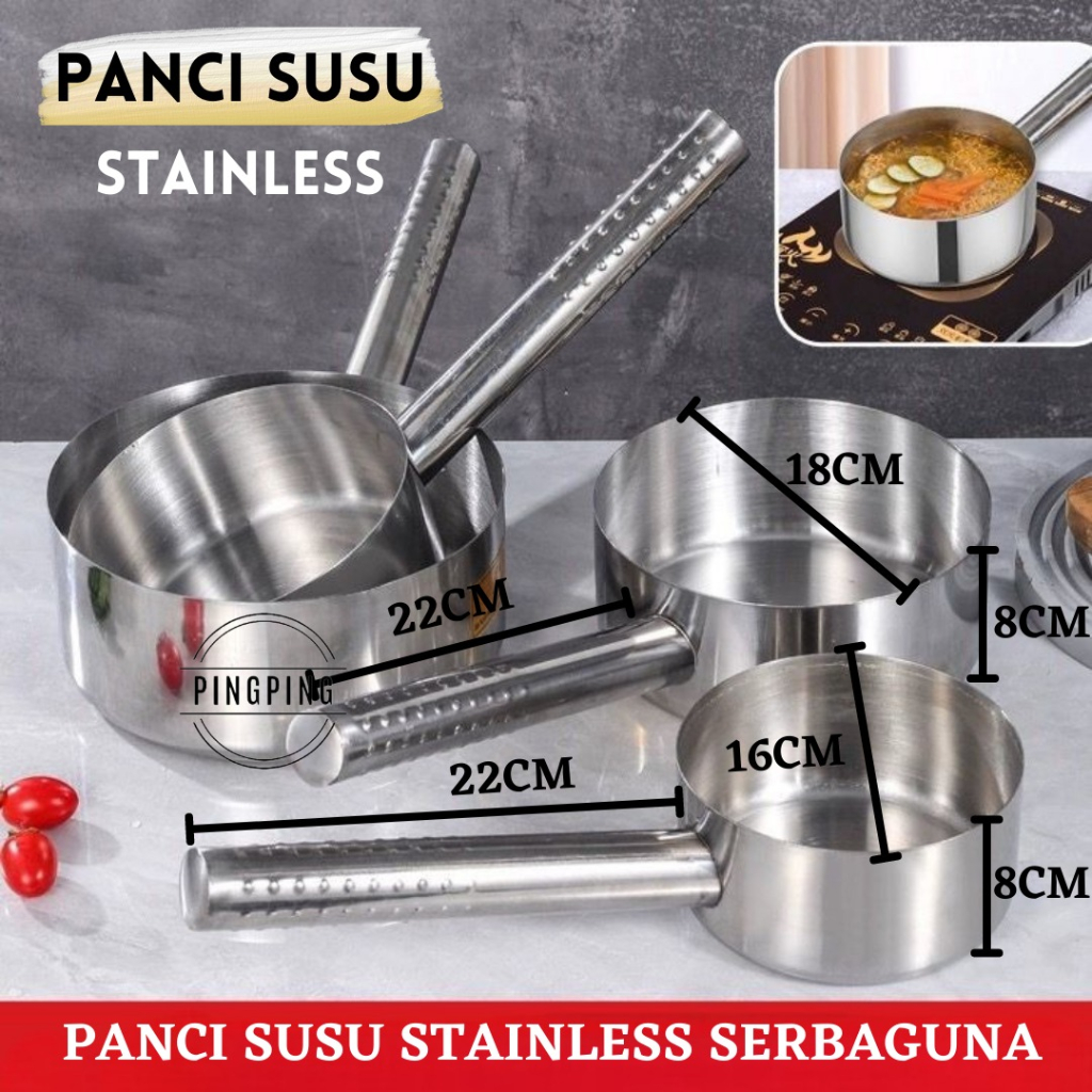 Jual Panci Susu Gagang Stainless/Panci Gayung Stailess | Shopee Indonesia