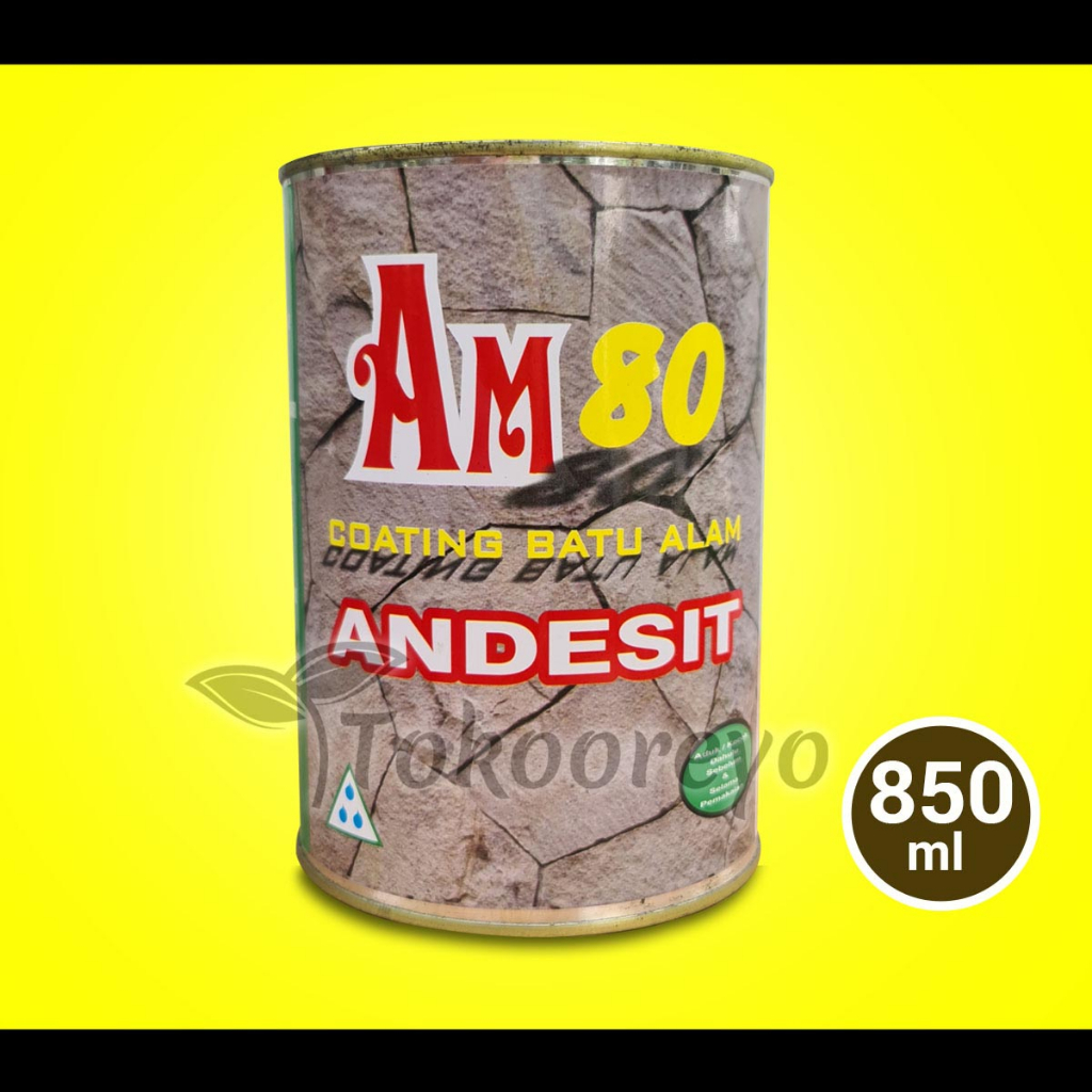 Jual COATING BATU ALAM AM 80 ANDESIT 850 ML PERNIS CAT PELAPIS | Shopee ...