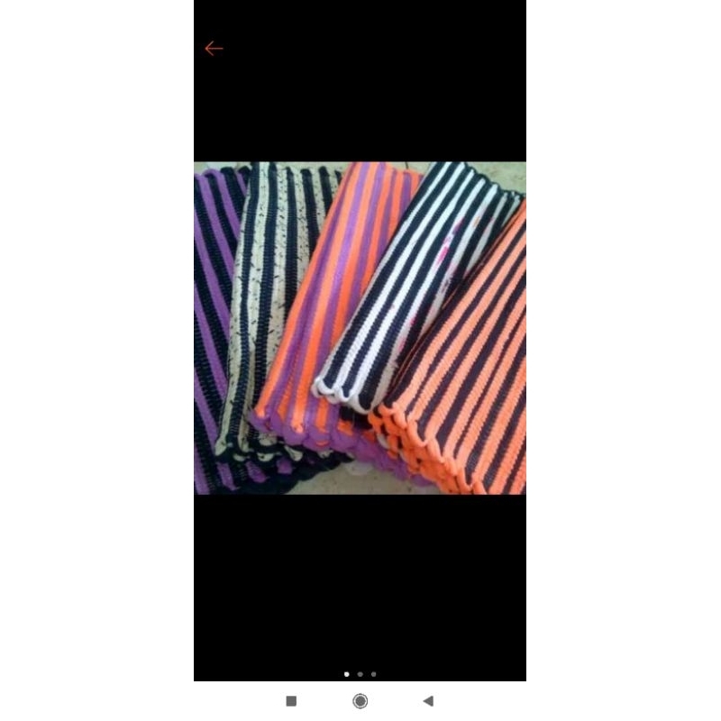 Jual Keset Anyam Keset Kaki Rajut Anyaman Tenun / Keset Tenun / Keset ...