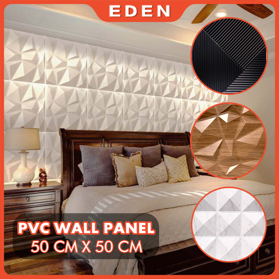 Jual PVC WALL PANEL UKURAN 50 X 50 CM | Wall Decor Interior Dinding ...