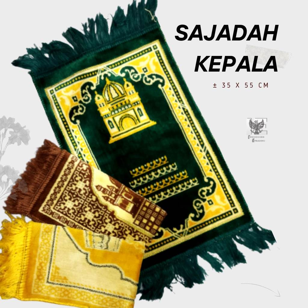 Jual Sajadah Kepala Ukuran 35 x 65 cm Sajada Mini Spigel Sajadah anak ...