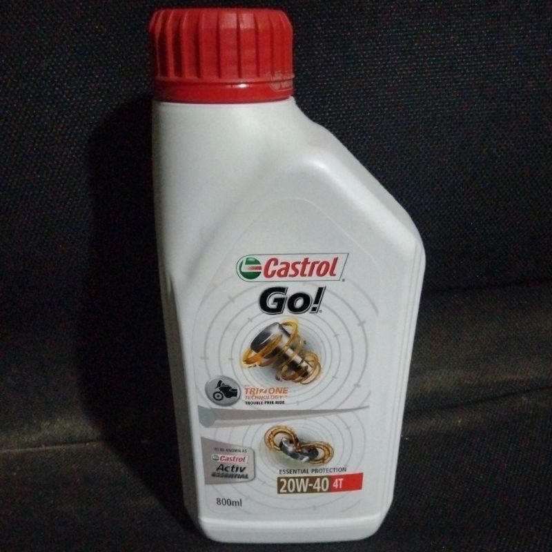 Jual Oli Castrol GO SAE 20W-40 4T 800 ml Oil Motor Sport Bebek Kastrol ...