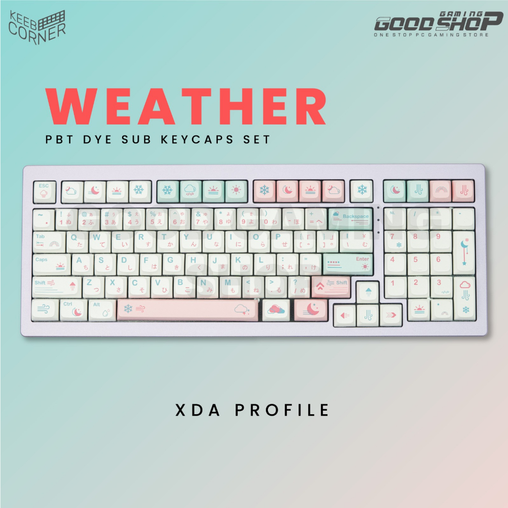 Jual KC Keycaps WEATHER XDA PROFILE 132 keys | Shopee Indonesia