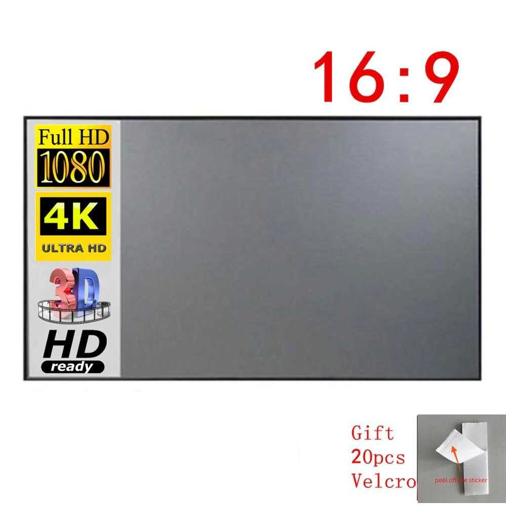 Jual Layar Proyeksi Proyektor Super Besar 100 inch Full HD 1080P 4K ...
