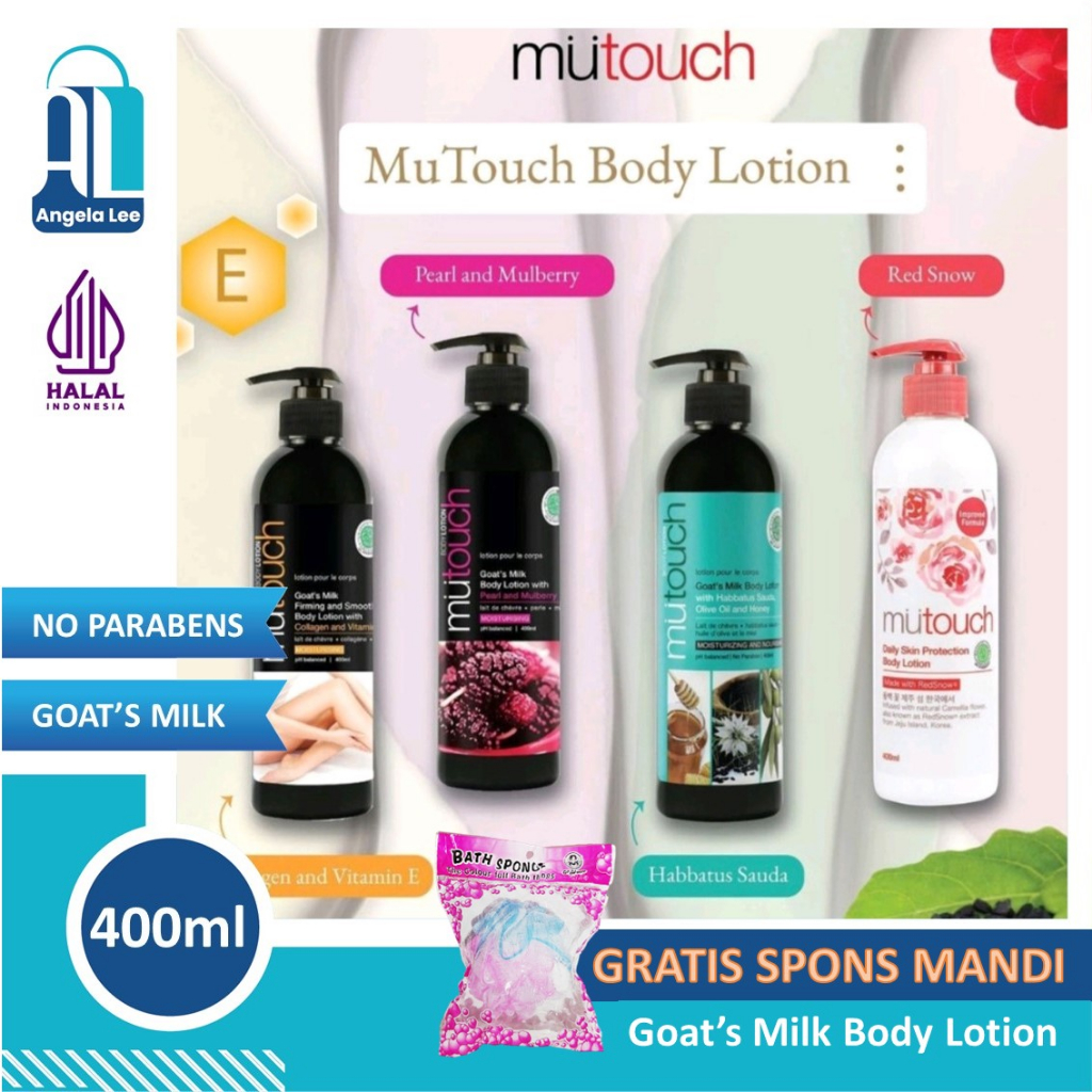 Jual MuTouch Goat's Milk Body Lotion pH balanced pelembab kulit ...