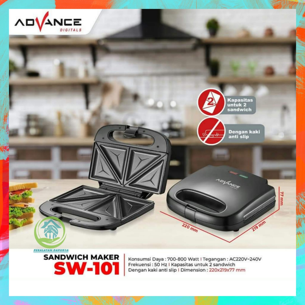 Jual SANDWICH MARKER ADVANCE SW-101 / PEMANGGANG ROTI / ADVANCE ...