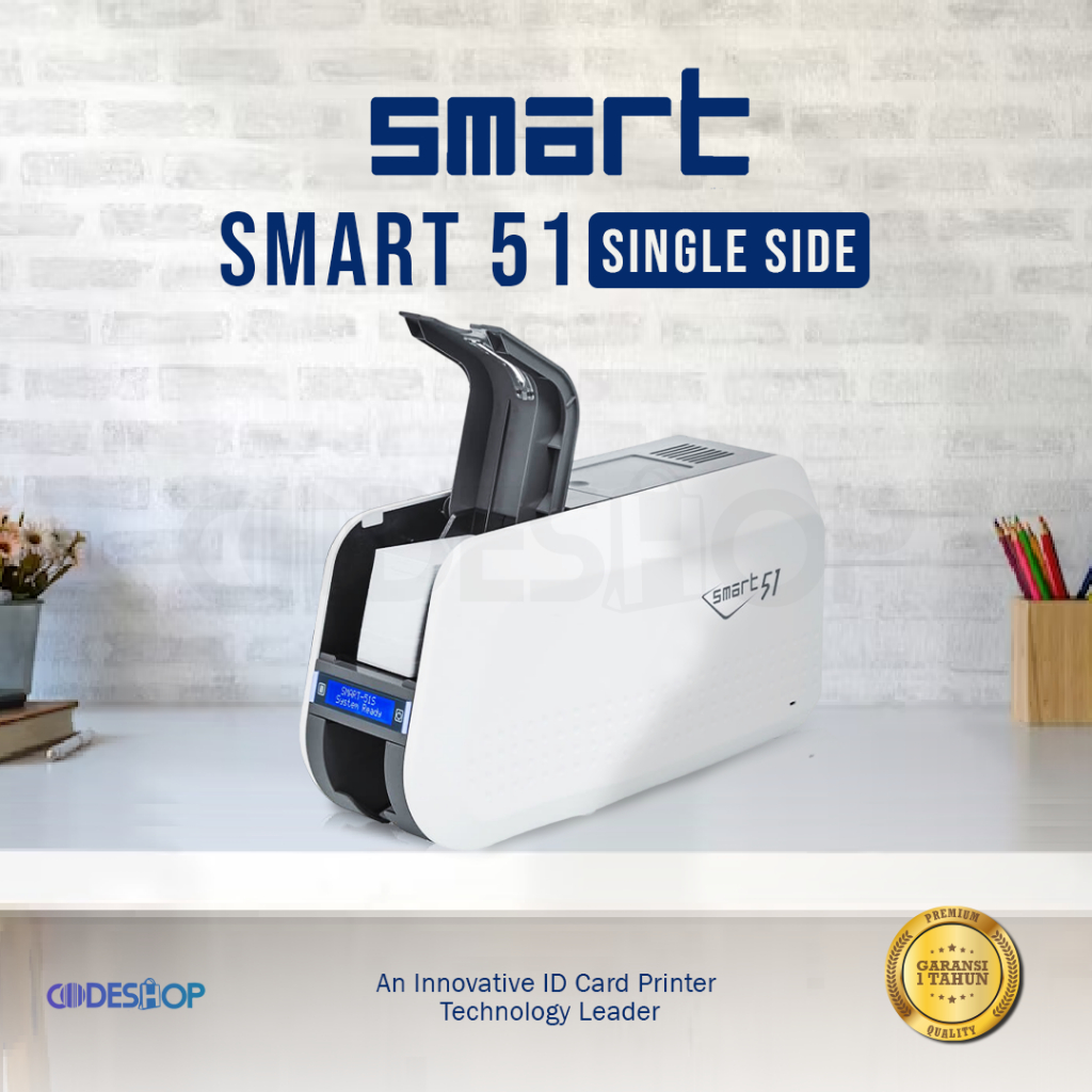 Jual Printer ID Card Satu Sisi Smart 51S - Cetak Kartu Anggota (300 DPI ...