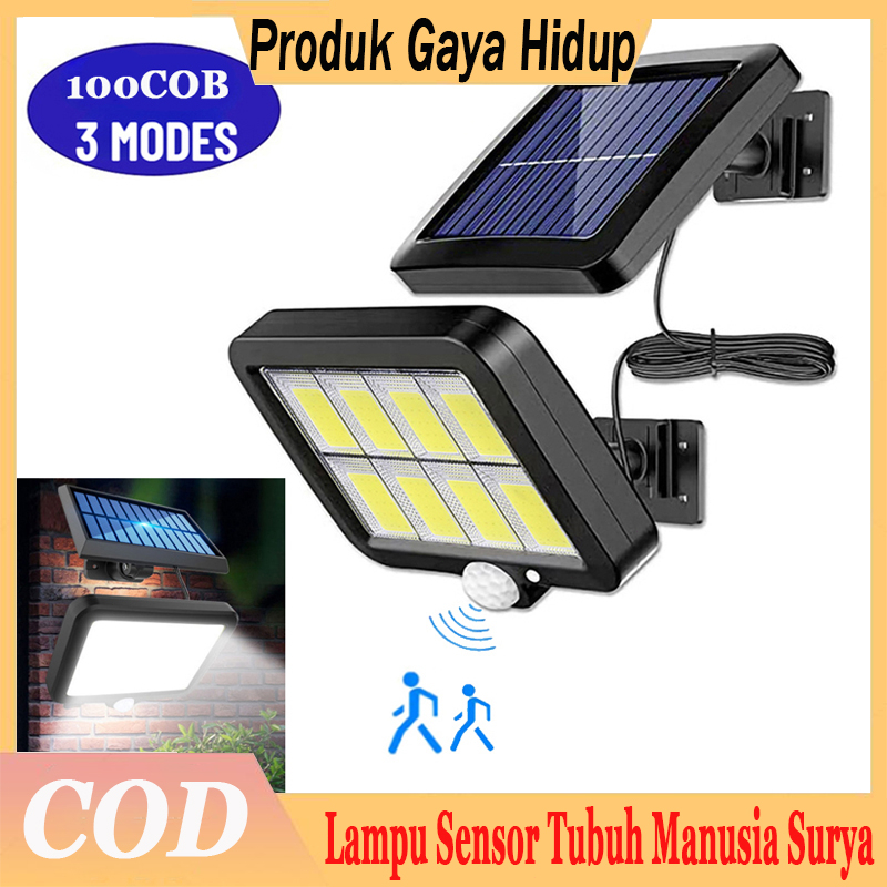 Jual Lampu induksi tubuh manusia surya 100COB lampu split lampu dinding ...