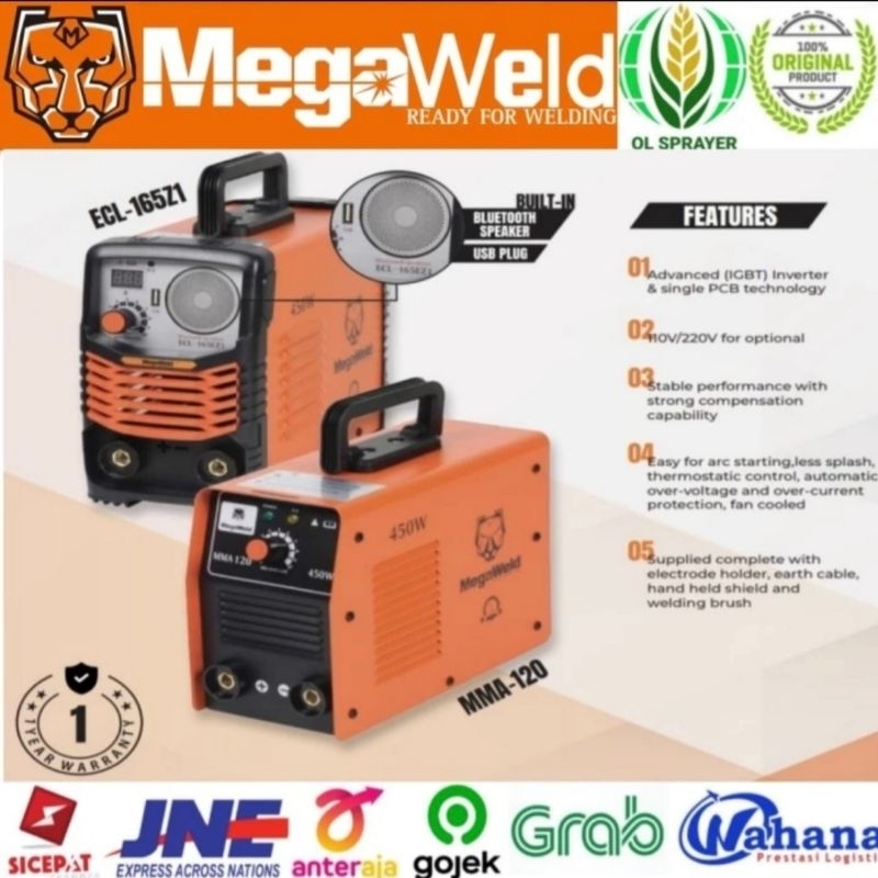 Jual MegaWeld Mesin Las 450Watt Trafo Las Listrik Welding Inverter IGBT ...