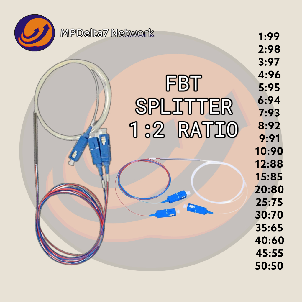 Jual FBT Mini Splitter Ratio 1:2 SC-UPC | Shopee Indonesia