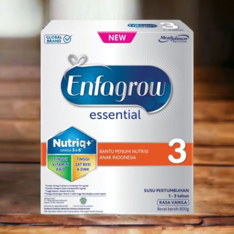 Jual Enfagrow Essential 3 Susu Formula 1-3 Tahun Vanila 800gram ...