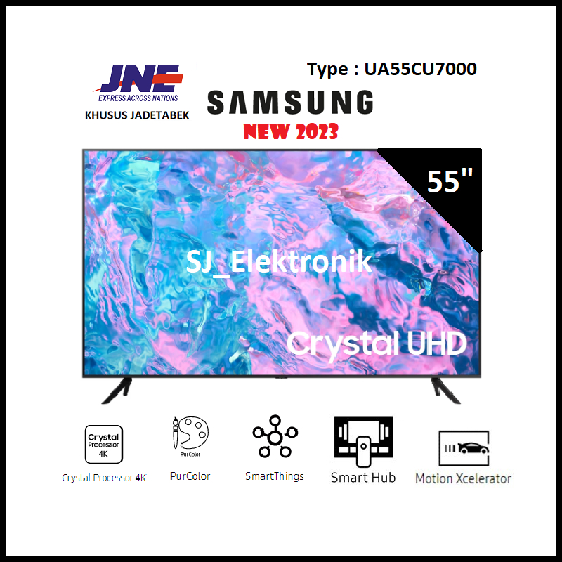 Jual LED TV Samsung 55CU7000 - 55 Inch UA55CU7000 Smart TV Crystal UHD 4K | Shopee Indonesia