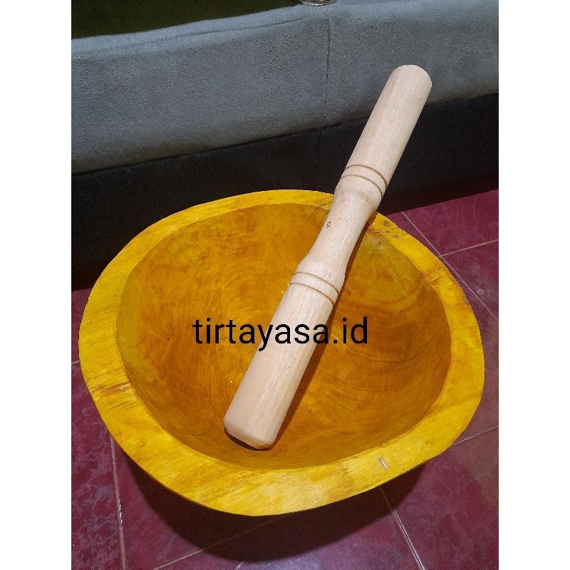 Jual dulang kayu nangka asli & halu (alat tumbuk) | Shopee Indonesia