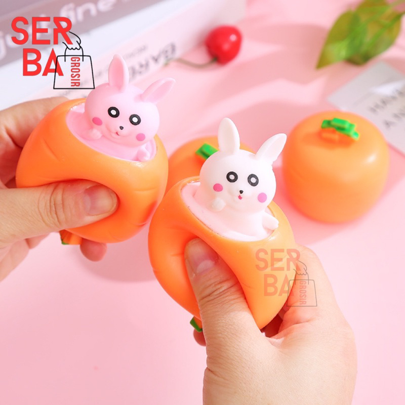 Jual SG - Toys Mainan Squishy Anti Stress Kelinci Pop It Rabbit Carrot ...