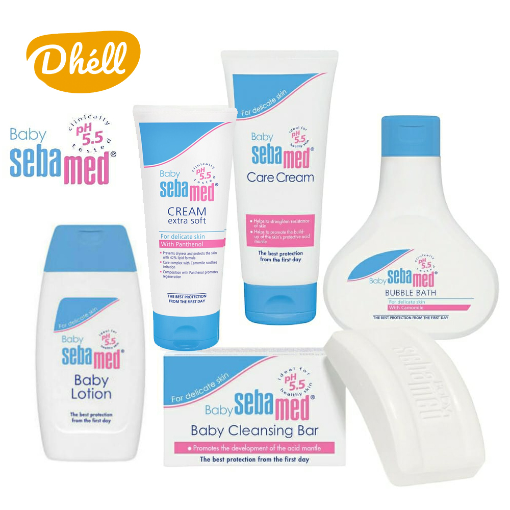 Jual SEBAMED BABY Cream Extra Soft / Bar Soap / Shampoo / Care Cream ...