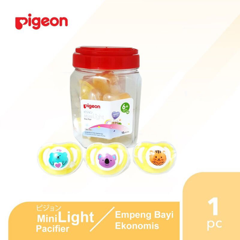 Jual PIGEON Silicone Pacifier Minilight Toples Ekonomis Empeng ...