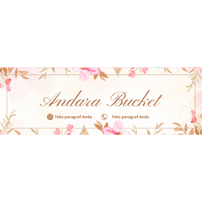 Jual STIKER BUKET / STIKER BOUQET / STIKER BUCKET CUSTOM NAMA BRAND ...
