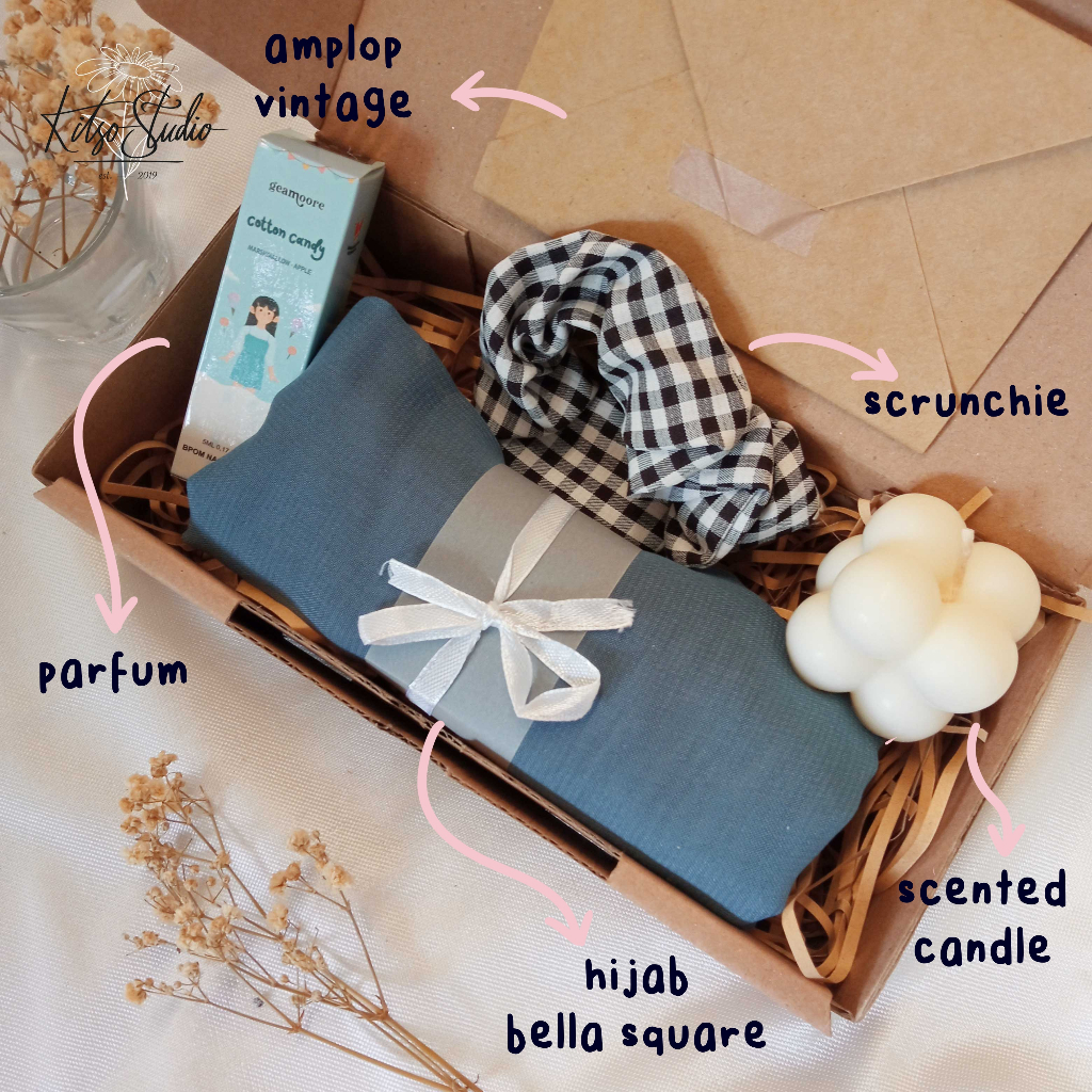 Jual [KITSO] Hampers Korean Gift Box Hijab Tumblr Tote Bag Aesthetic untuk Kado Ultah / Wisuda ...