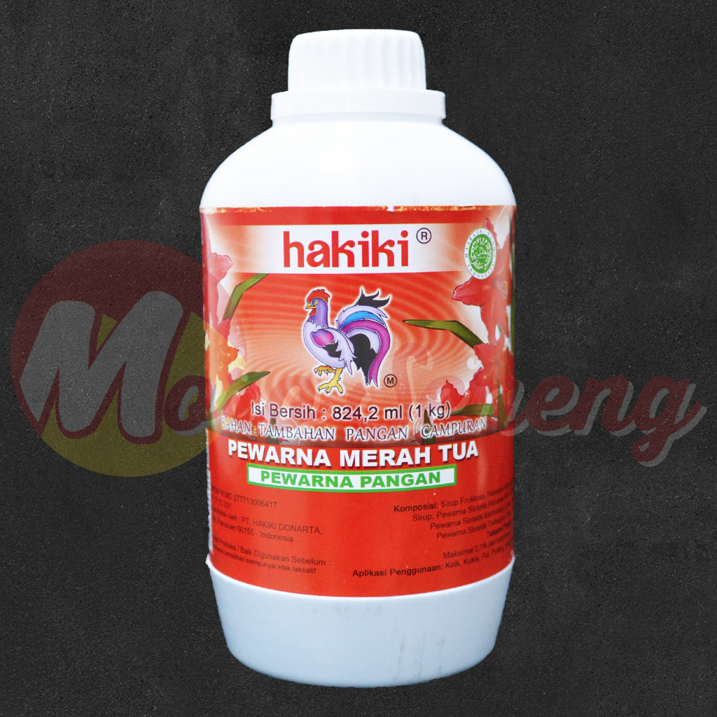 Jual Pewarna Hakiki Merah Tua Botol Besar Pewarna Makanan Red Food ...