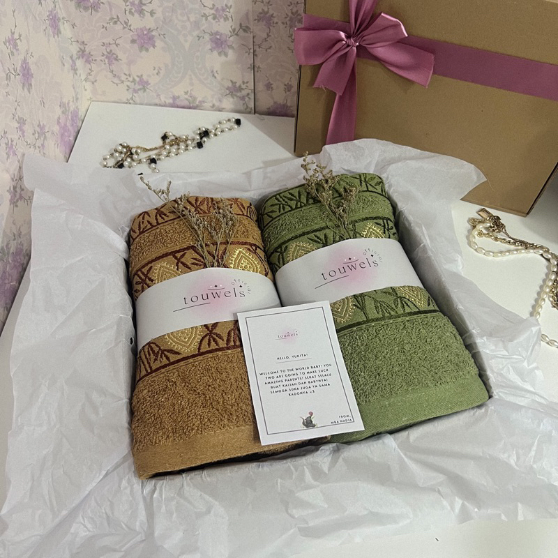 Jual Hampers Kado Handuk Souvenir / Gift Set Box Handuk Katun 70x140cm ...