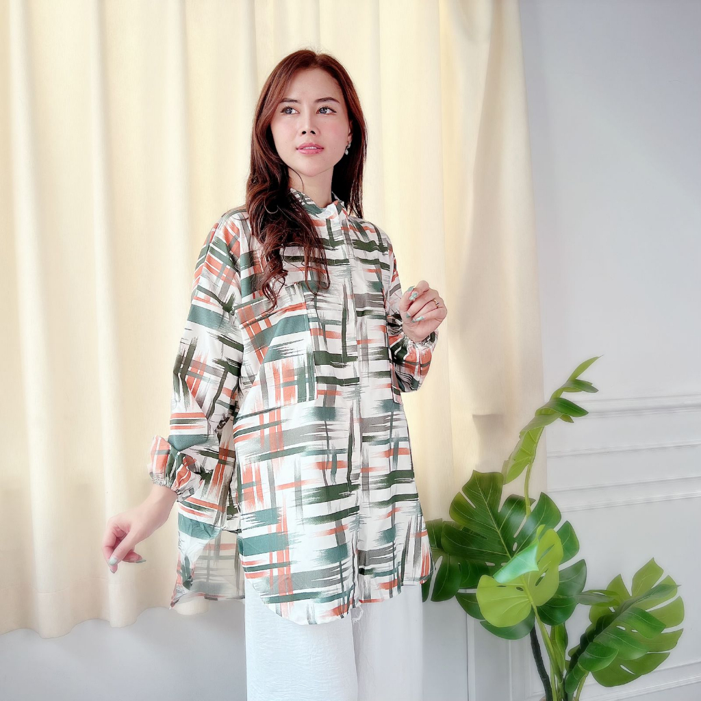 Jual KOHZEN - ZEC OOTD Wanita Kemeja AHYON / Kemeja Fashion / Kemeja ...