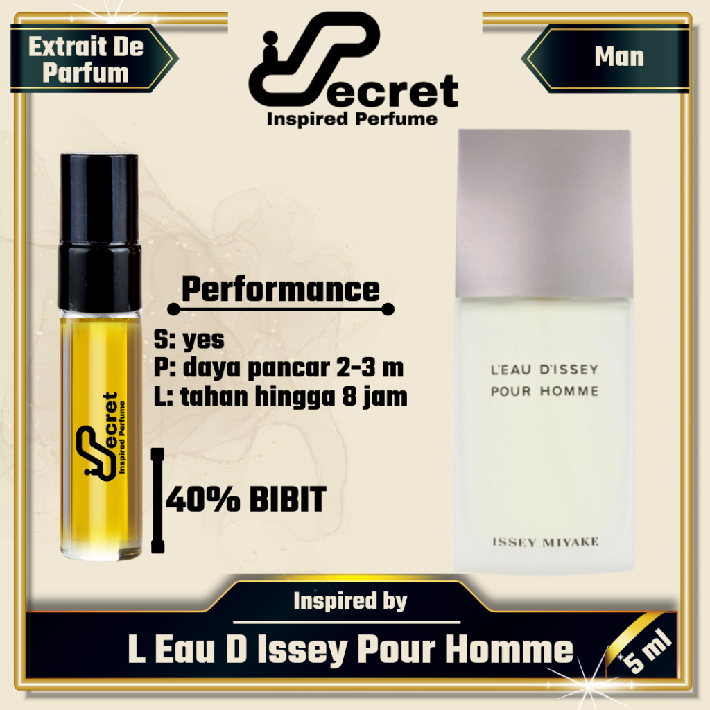 Jual Secret Inspired Perfume by L EAU ISSEY POUR HOMME | Extrait De ...
