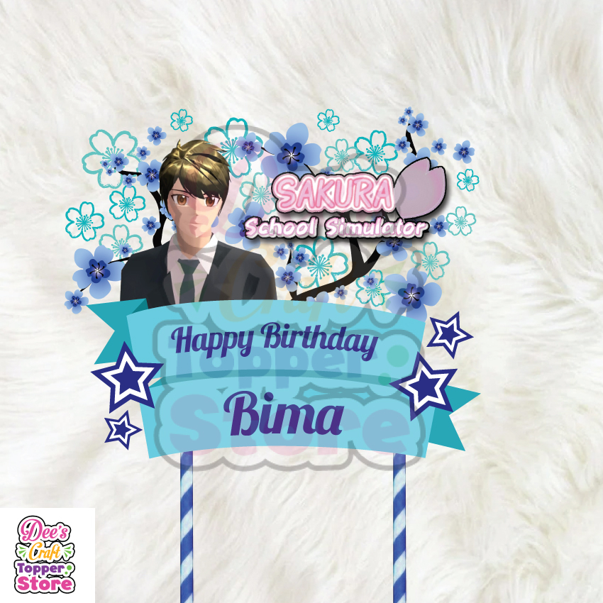Jual Topper Cake Sakura School Simulator Bisa Request Nama Gambar ...