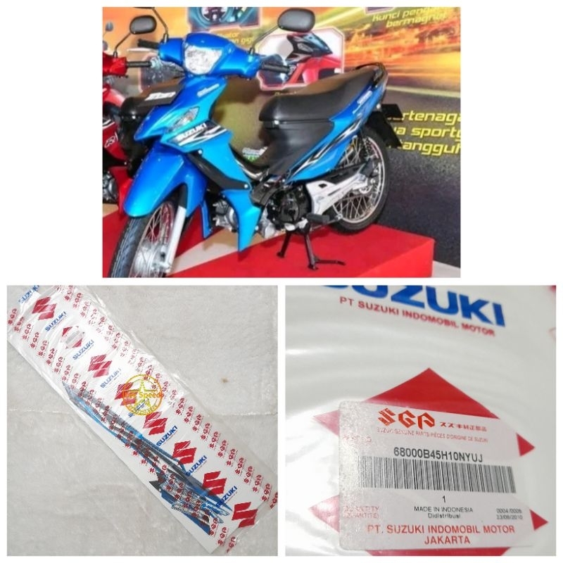 Jual Striping Stiker Suzuki Smash Titan Biru Original Nos | Shopee ...