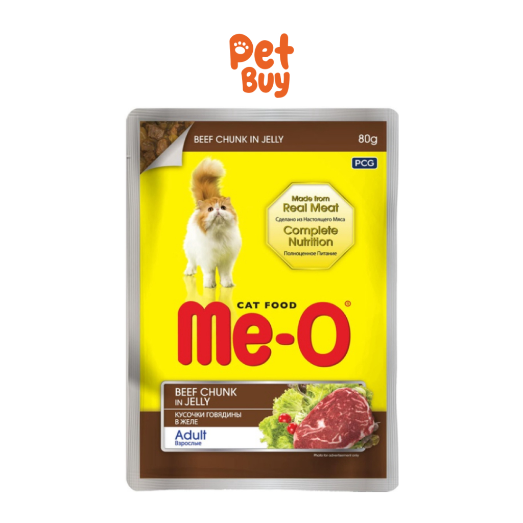 Jual Meo Pouch Beef Chunk in Jelly 80 gr | Shopee Indonesia