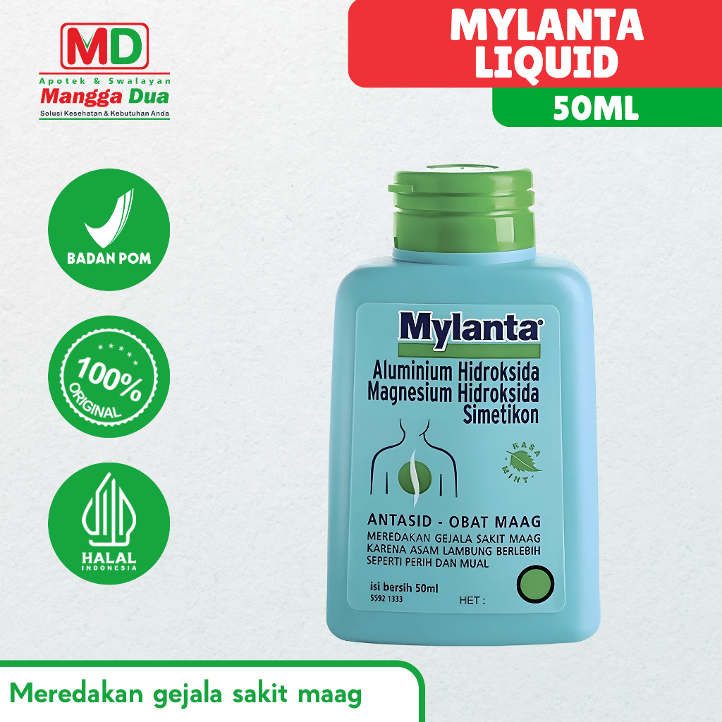 Jual OBAT MAAG DAN KEMBUNG MYLANTA LIQUID 50ML | Shopee Indonesia