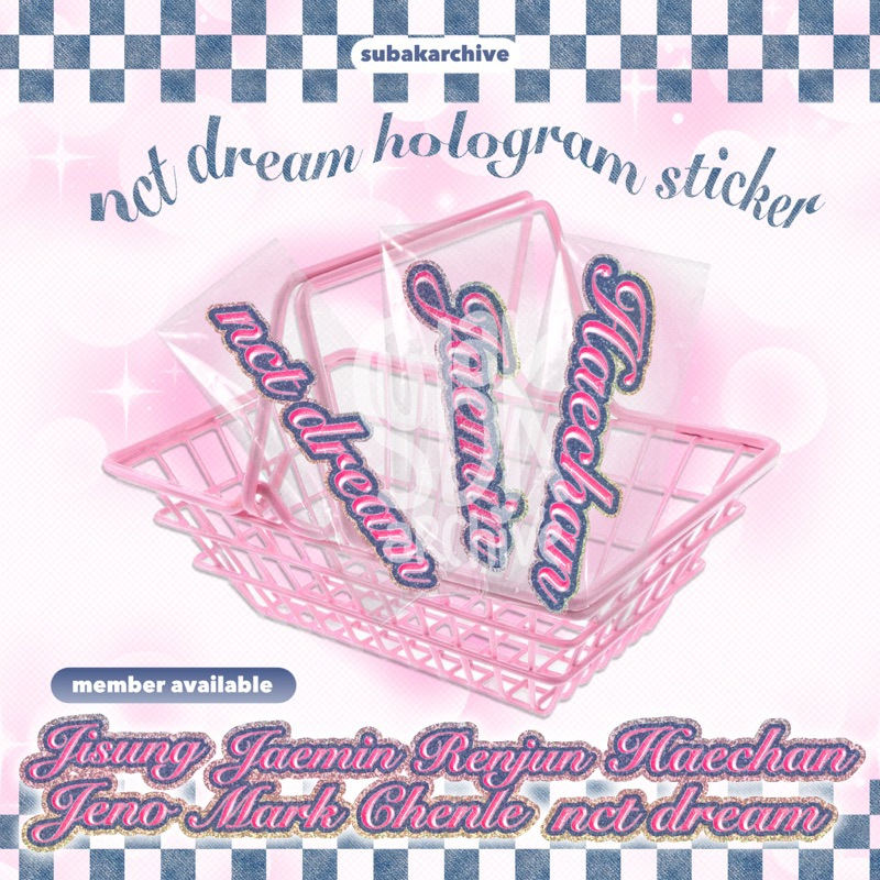 Jual ★ gleamy sticker NCT DREAM stiker NCT DREAM hologram sticker ...