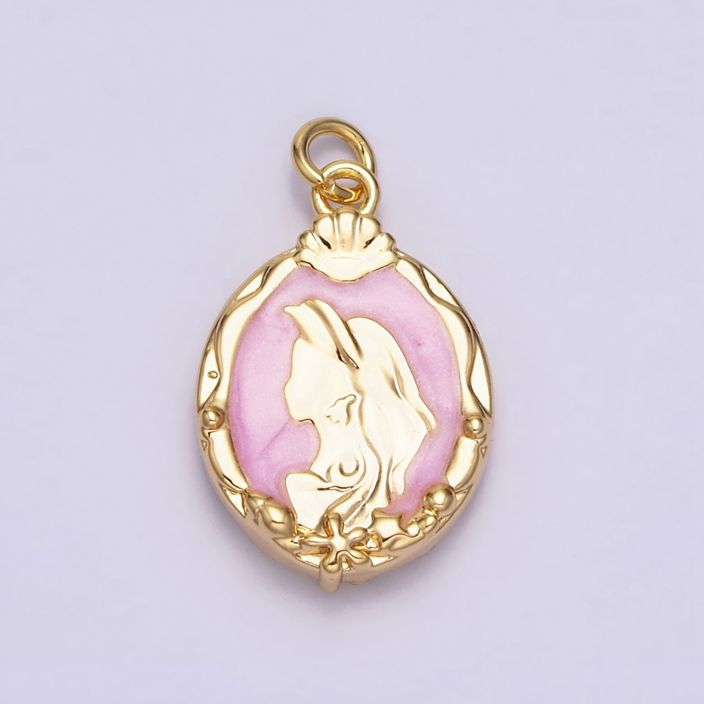 Jual Modan - Premium Gold Filled Mermaid Enamel Liontin Oval Ekor ...