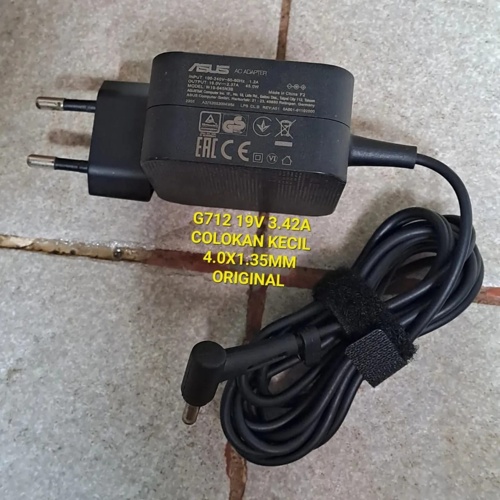 Jual G712 ORIGINAL ADAPTOR ASUS 19V 3.42A 45W COLOKAN KECIL Charger ORI ...