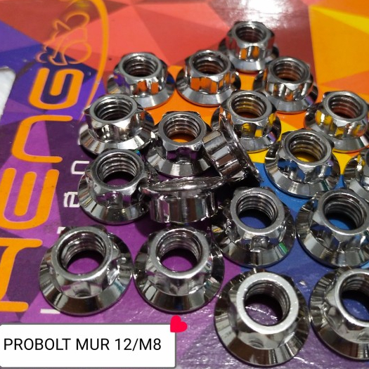 Jual Probolt Mur m8 atau mur drat 12 stainlis HENG thailand | Shopee ...