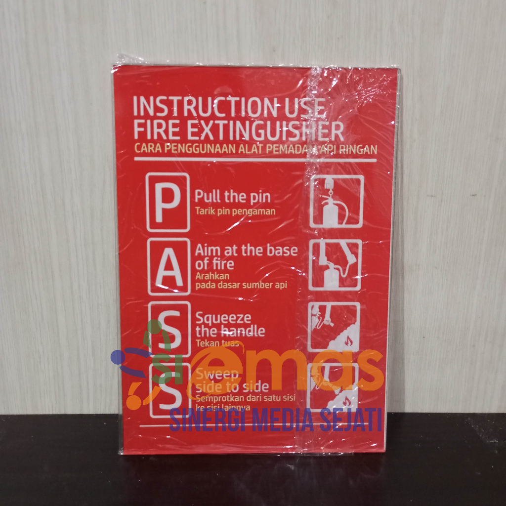 Jual Akrilik Instruction Use Fire Extunguisher - Akrilik Cara ...