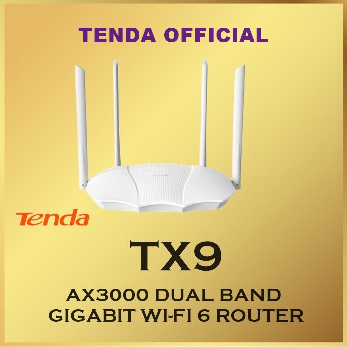 Jual Tenda TX9 AX3000 Dual Band Gigabit Wi-Fi 6 Router - TX 9 | Shopee ...