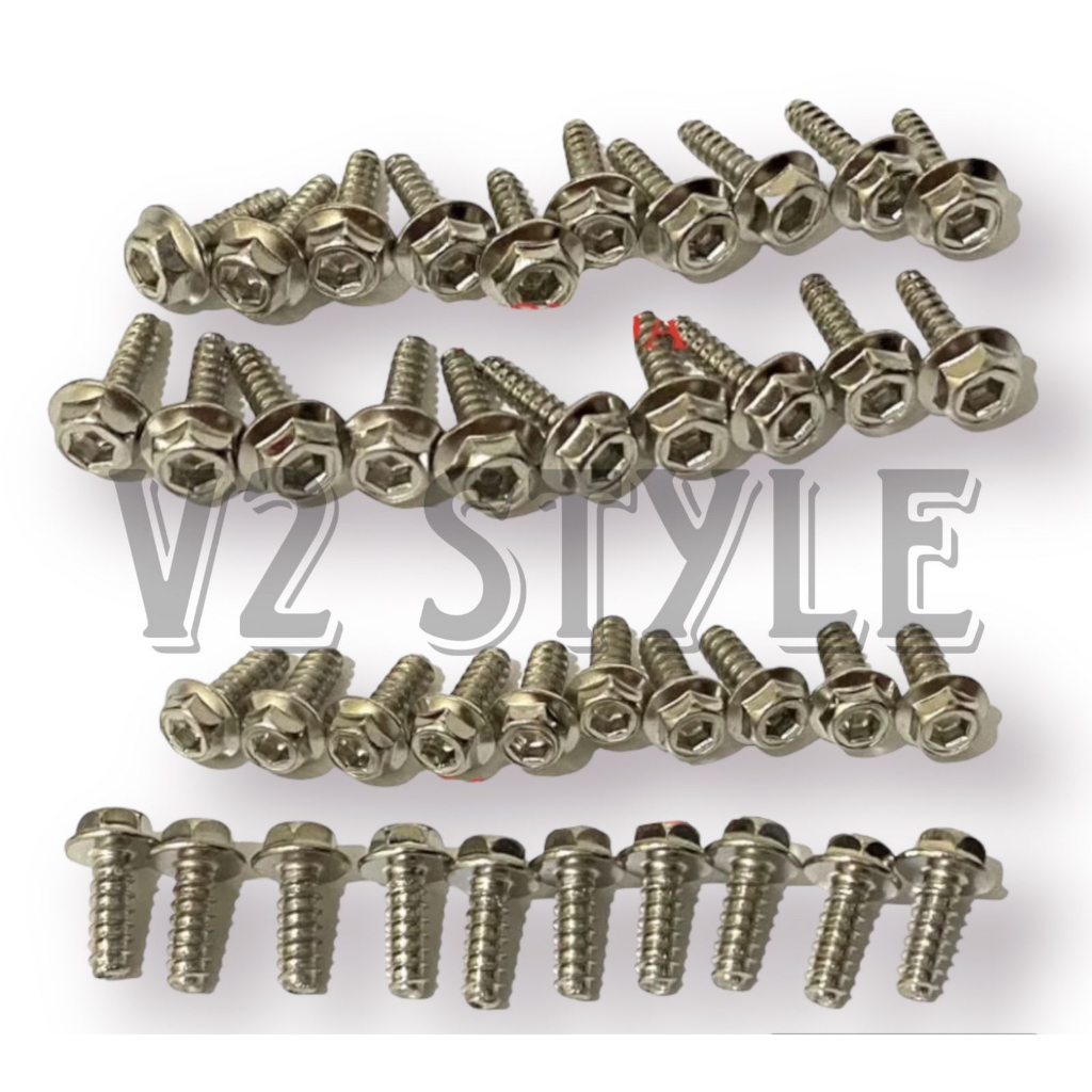 Jual BAUT BODY CHROME YAMAHA BAUT PROBOLT SEKRUP 2 KUNCI BESI STAINLESS HENG NONFLOWER GROSIR ...