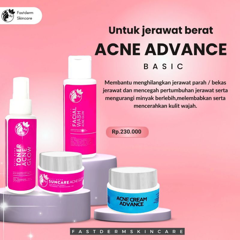 Jual PAKET ACNE ADVANCE BASIC FASTDERM | Shopee Indonesia