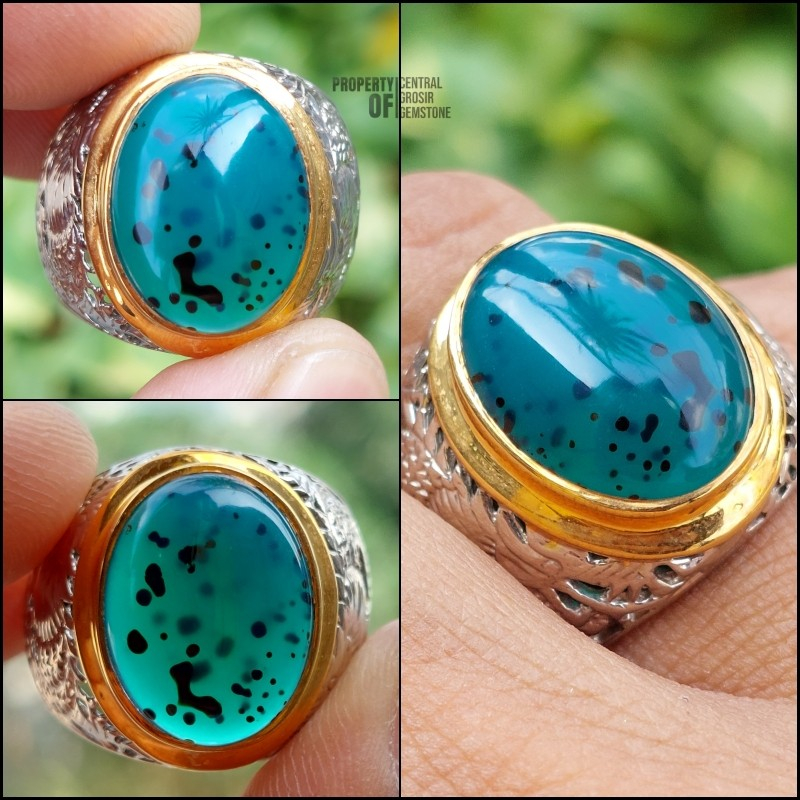 Jual Bacan Gulau Kristal Super Natural Cincin Perak Batu Akik Alam Asli ...