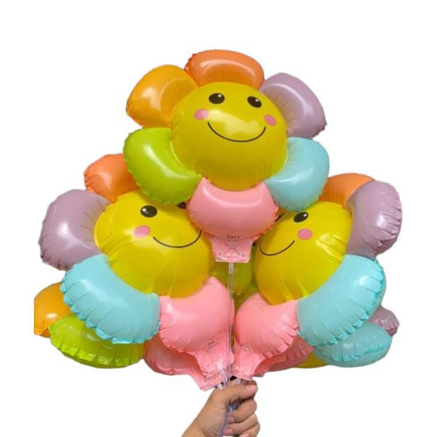 Jual BALON BUNGA MATAHARI VIRAL WARNA SOFT | Shopee Indonesia