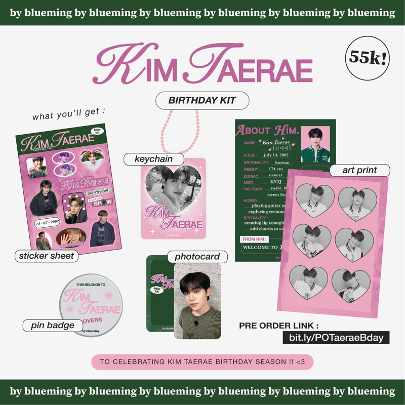 Jual Kim Taerae Bday Kit | Shopee Indonesia