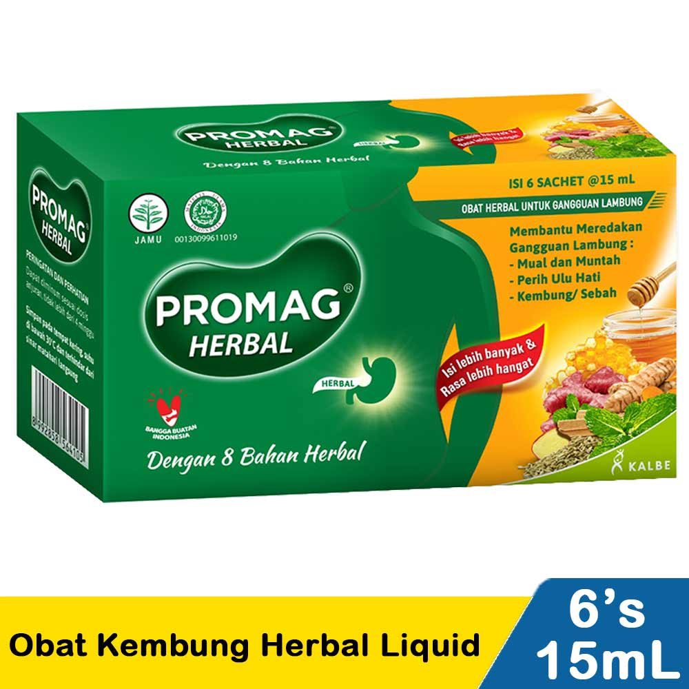 Jual Promag Herbal Box isi 6 Sachet isi 15 ml | Shopee Indonesia