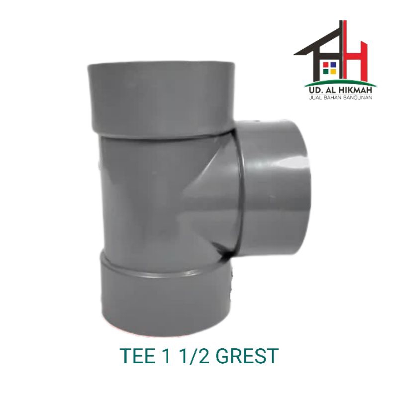 Jual GREST TEE T 1 1/2 INCH PVC - FITTING PIPA PVC | Shopee Indonesia