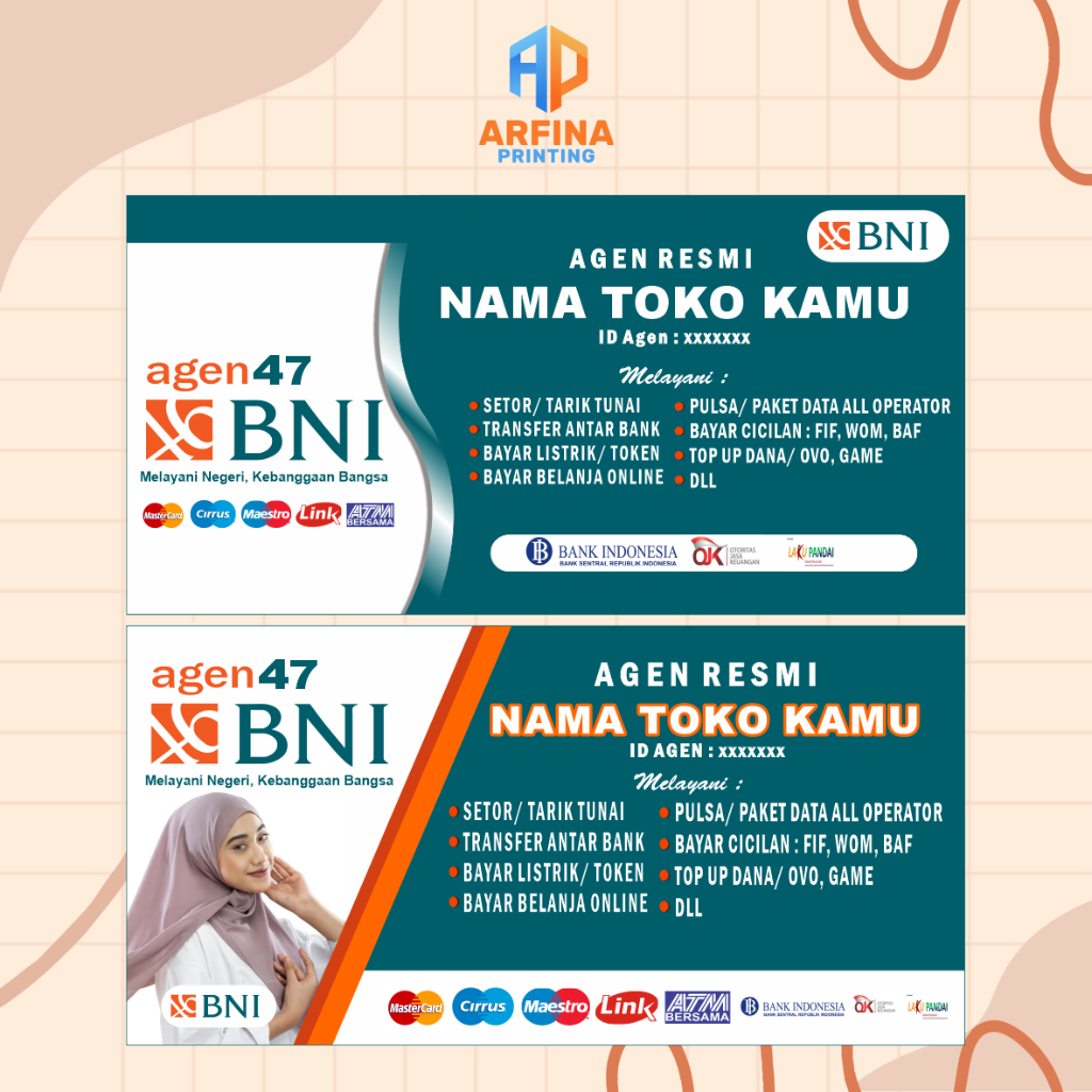 Jual Spanduk Banner Agen BNI 46 (Landscape) | Shopee Indonesia