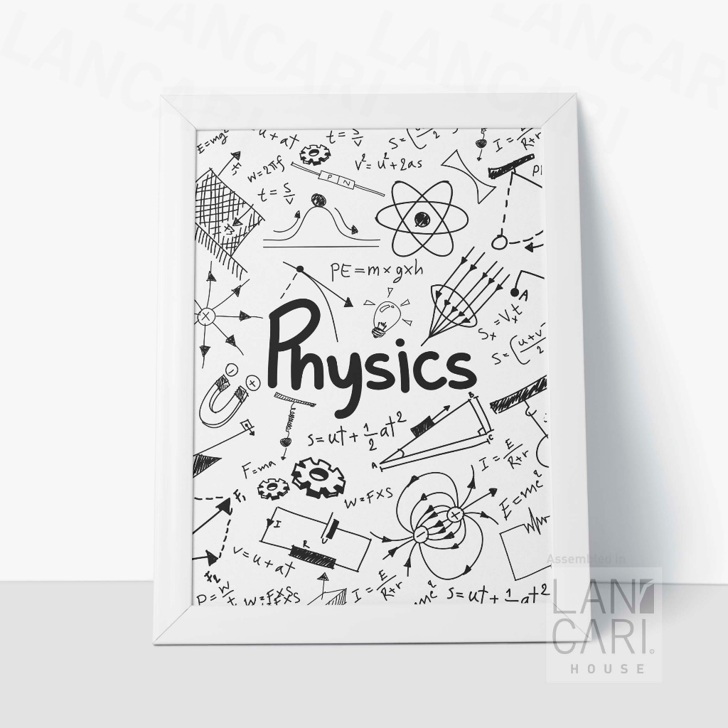 Jual Dekorasi Dinding Dunia Fisika Tulisan Physics Ornamen Hiasan ...