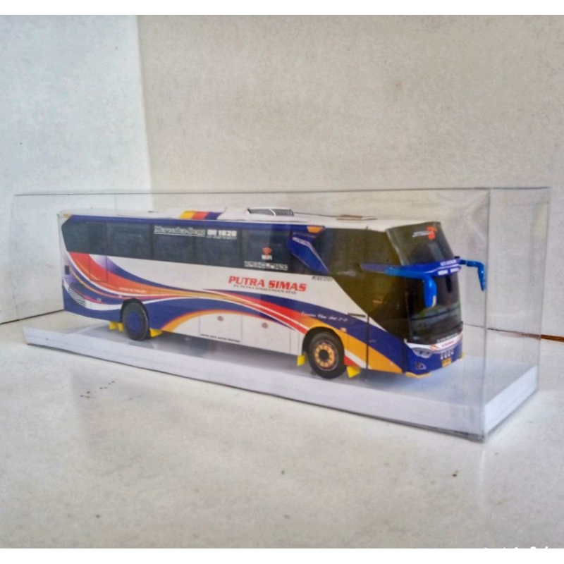 Jual Miniatur Bus Kertas Putra Simas, Skala 50, Pakai kotak plastik ...