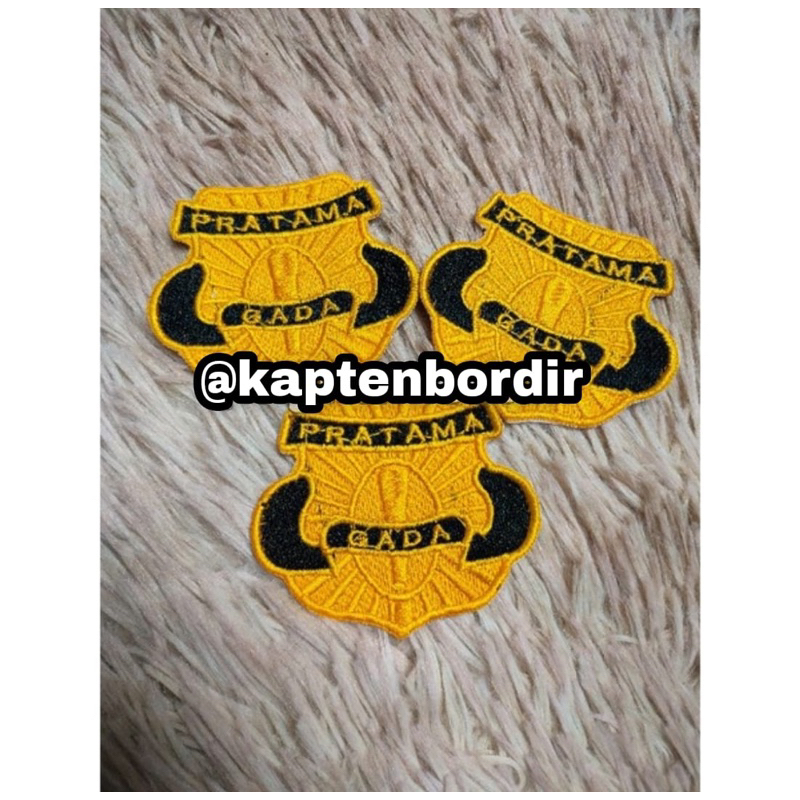 Jual patch logo gada pratama satpam,emblem bordir gada pratama satpam ...