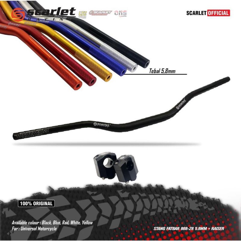 Jual Scarlet Racing - Stang fatbal 5,8 mm Stang Tebal Klx dtracker crf ...