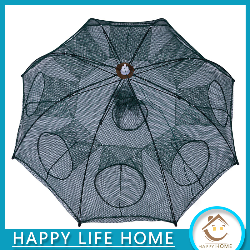 Jual Perangkap Bubu Payung tebal 8 Sisi Dan 8 Lubang Alat Jaring Pancing Fishing Net Fish Nets ...