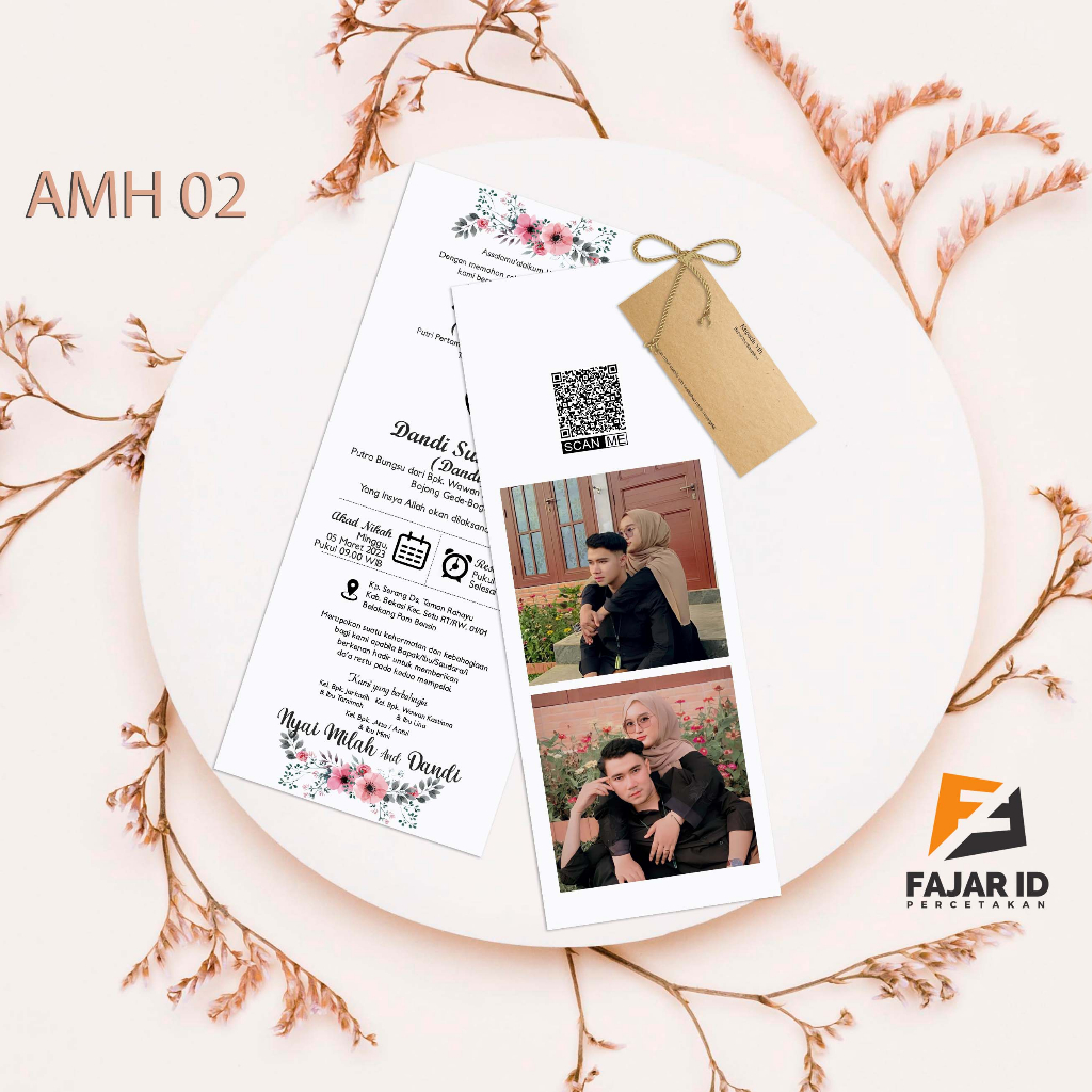 Jual Undangan Hang Tag Minimalis Elegan Mewah Terbaru - Undangan Viral ...